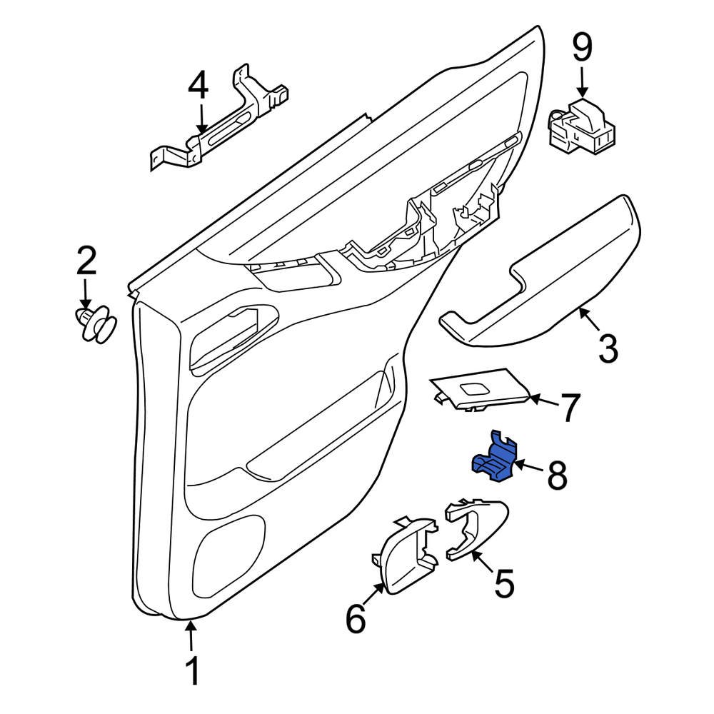 Nissan OE 0155400261 - Rear Door Window Switch Bezel Clip