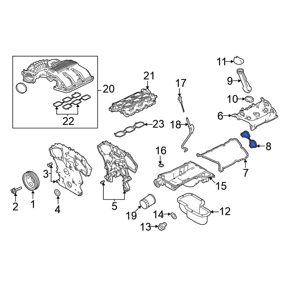 Nissan OE 132709N02A - Engine Valve Cover Washer Seal