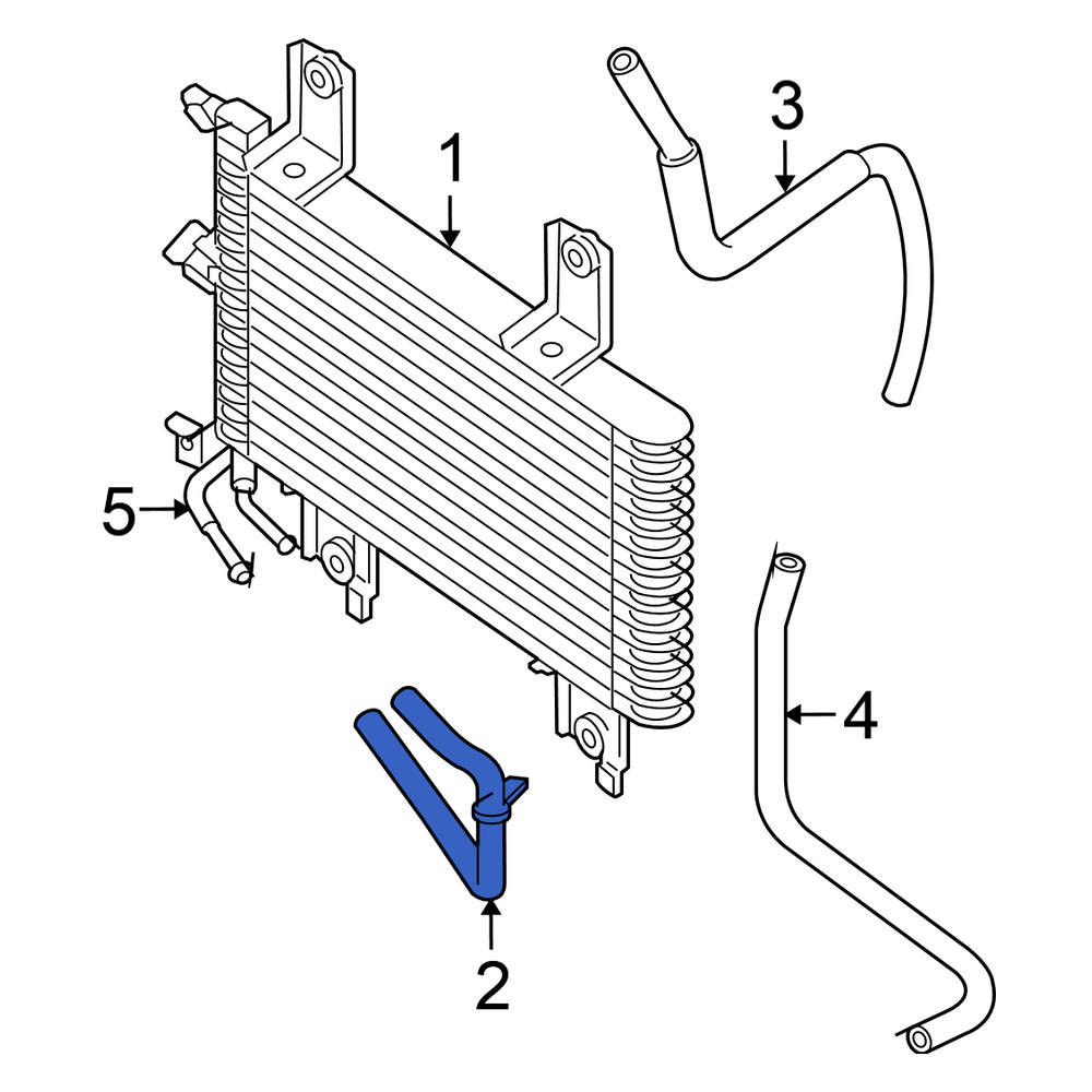 Nissan OE 21634EA500 - Automatic Transmission Oil Cooler Hose