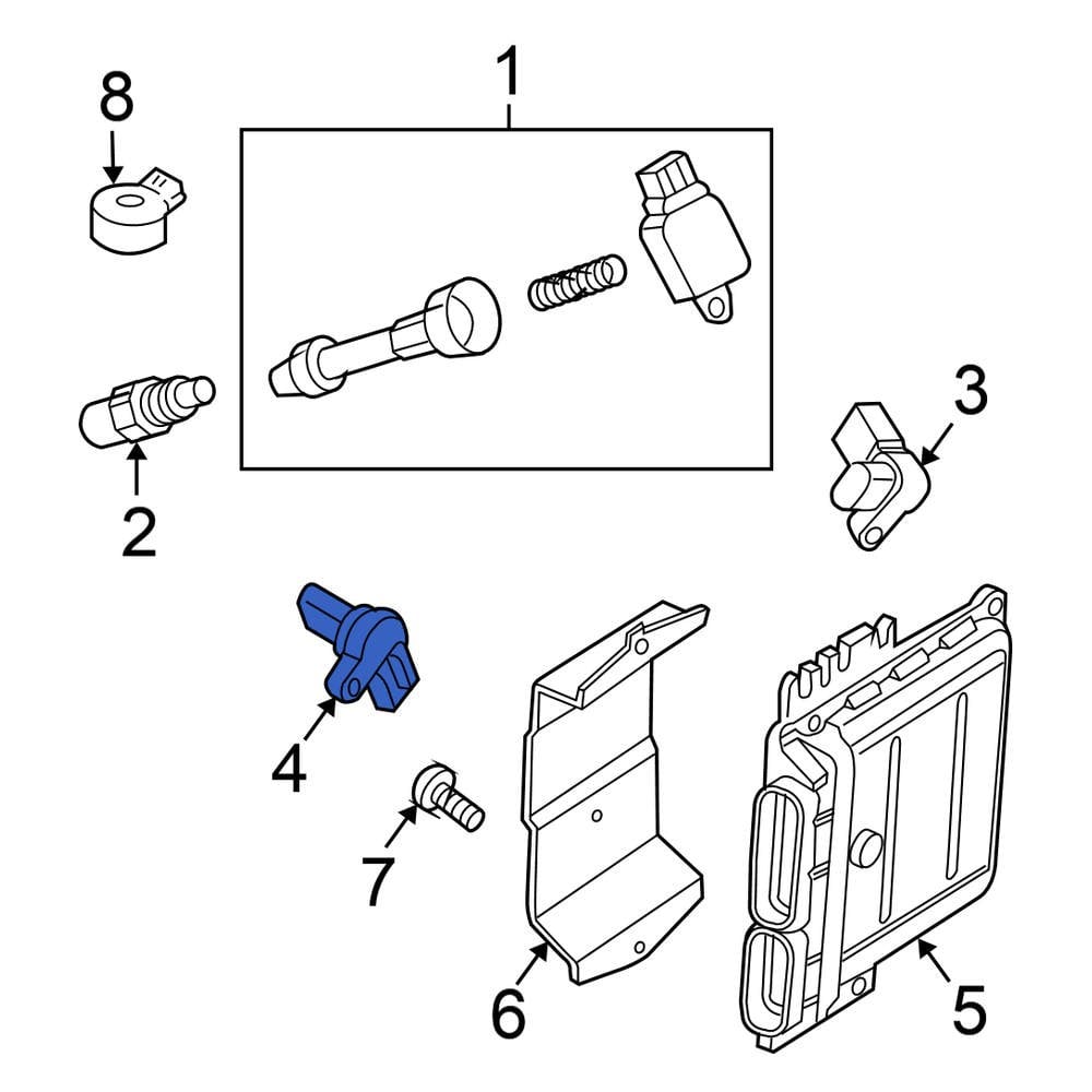 Nissan OE 23731EA20D - Engine Crankshaft Position Sensor