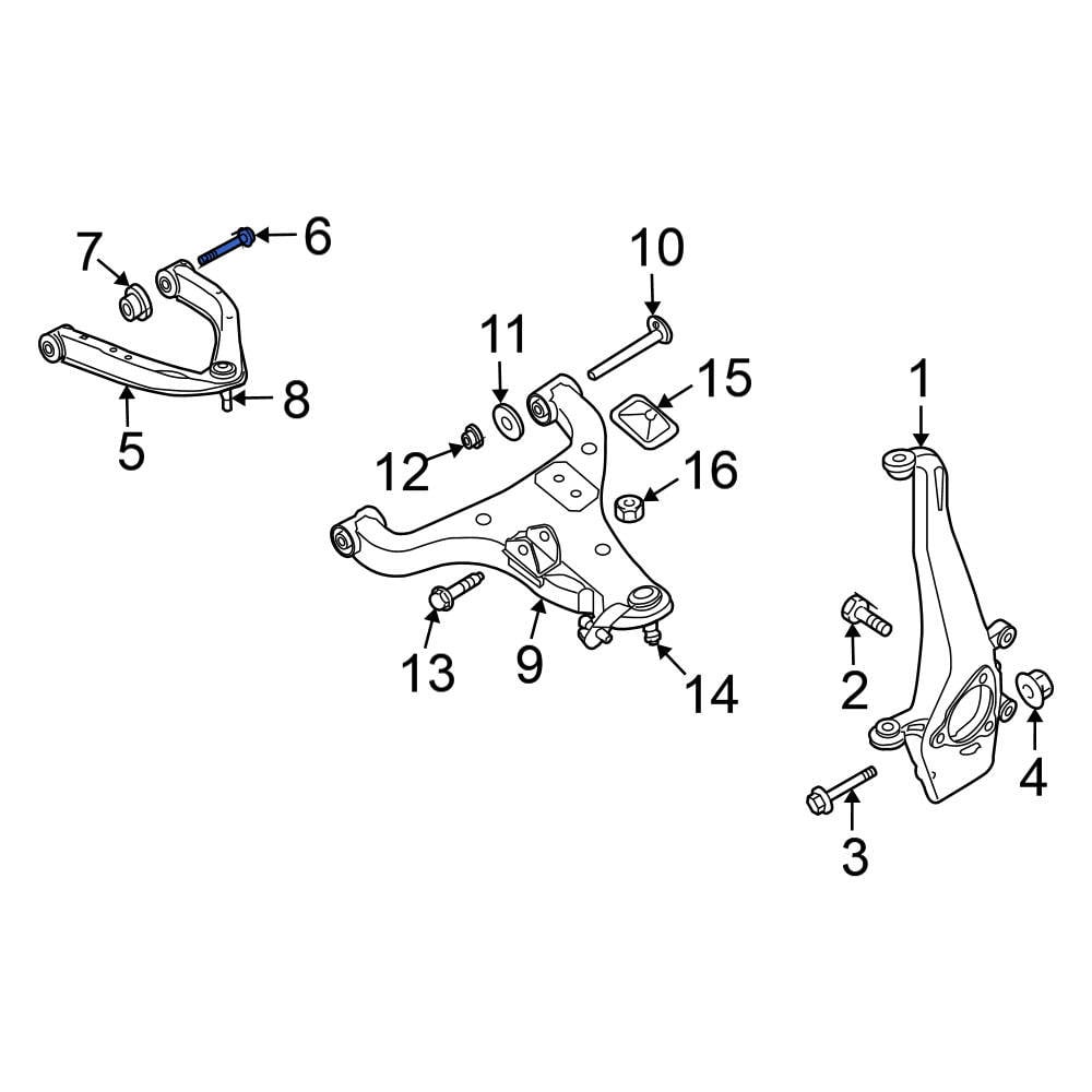 Nissan OE 080B44801A - Front Upper Suspension Control Arm Bolt