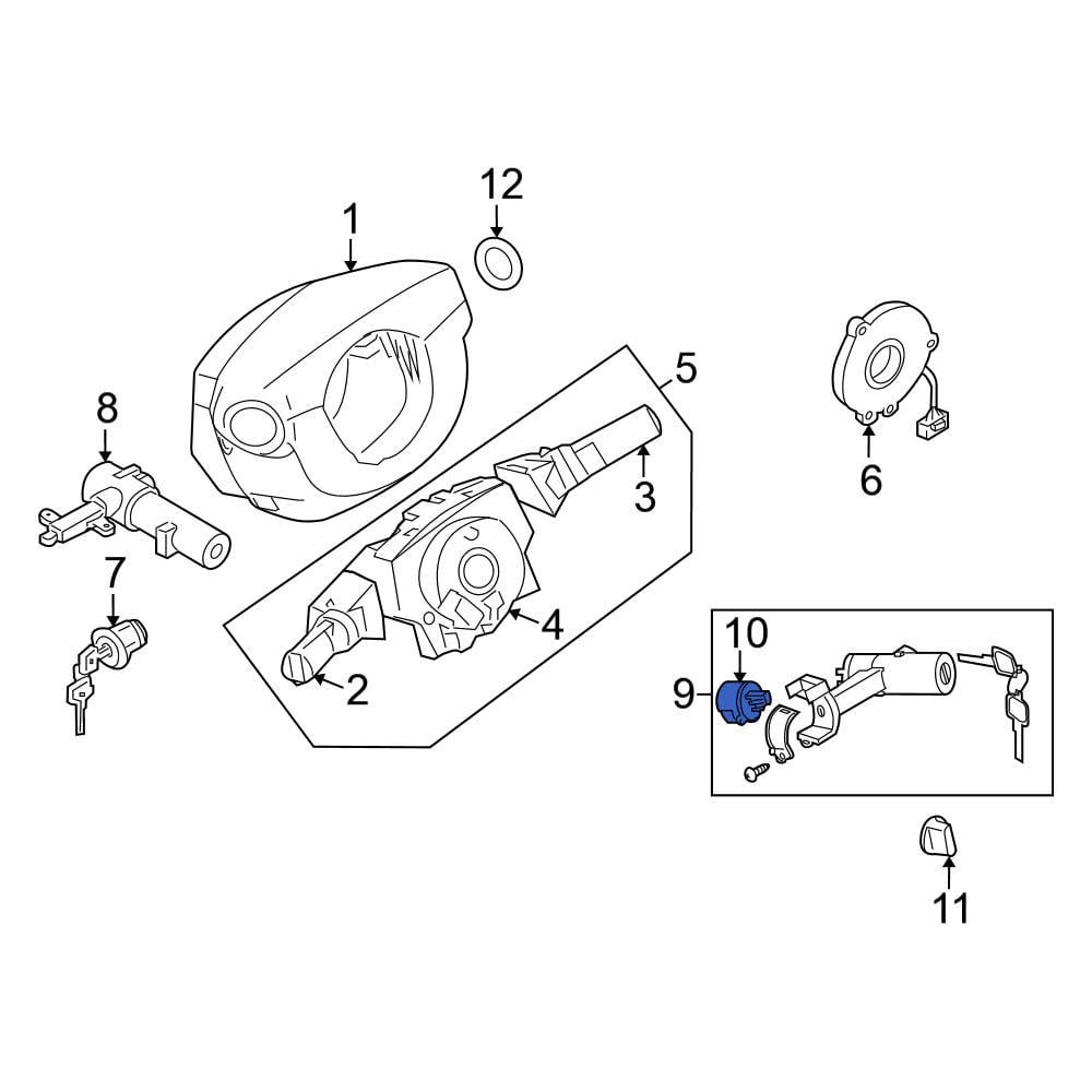 Nissan OE 487500M010 - Ignition Switch