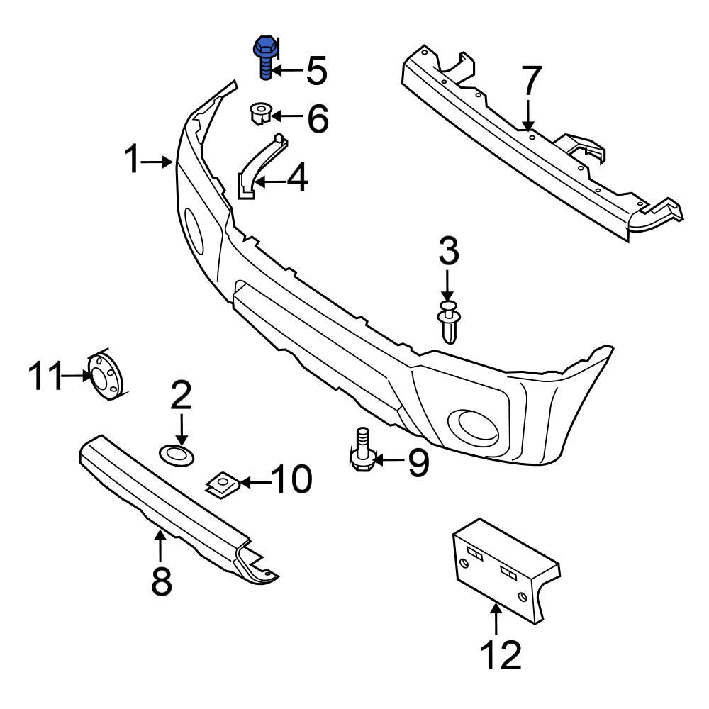 Nissan OE 0145600421 - Front Reading Light Screw