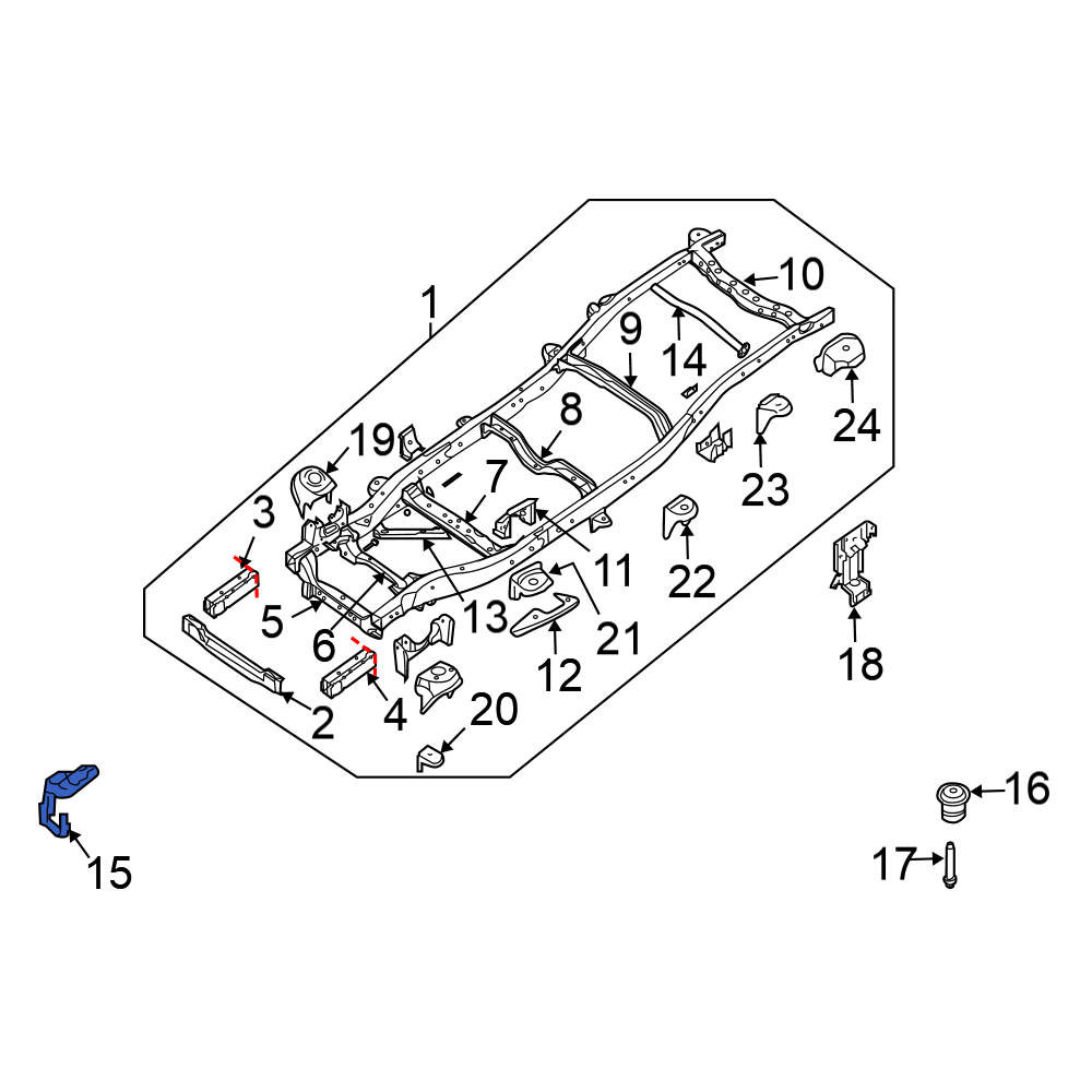 Nissan OE 511129BT0A - Tow Hook