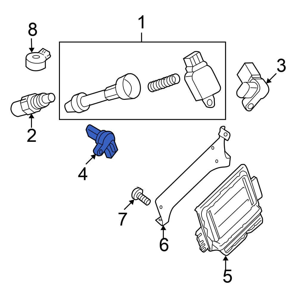 Nissan OE 23731EA20D - Engine Crankshaft Position Sensor