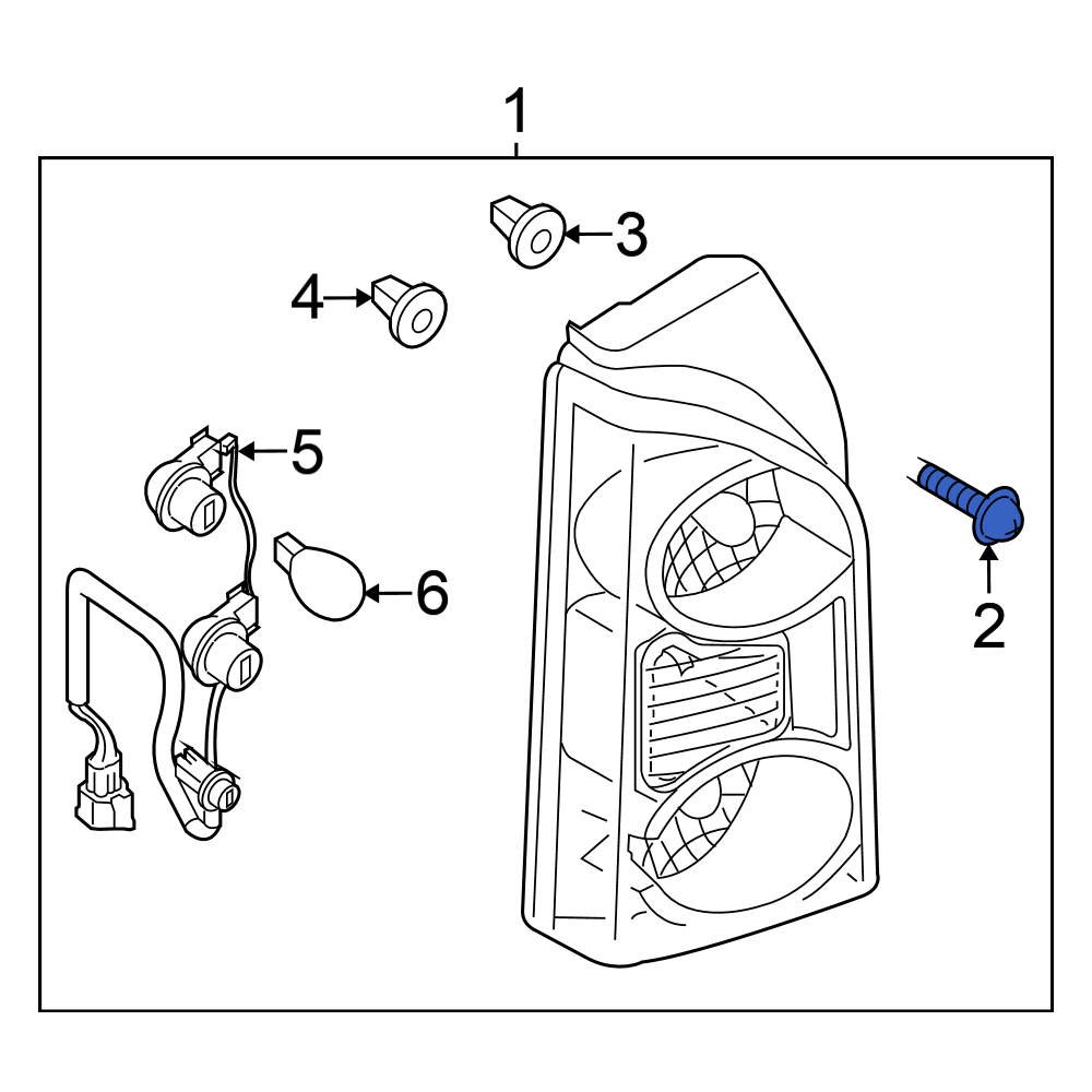 Nissan OE 638494N00A - Lower Bumper Cover Screw