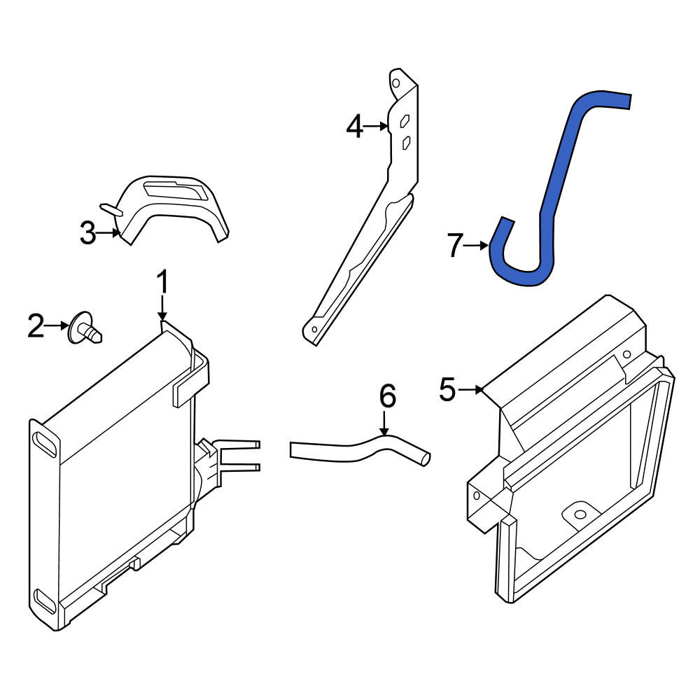 Nissan OE 216363KA0A - Upper Automatic Transmission Oil Cooler Hose