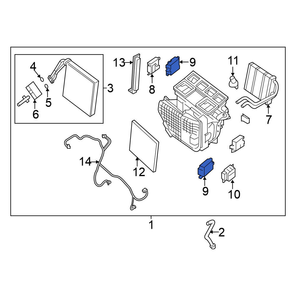 Nissan OE 27732A070A - HVAC Blend Door Actuator