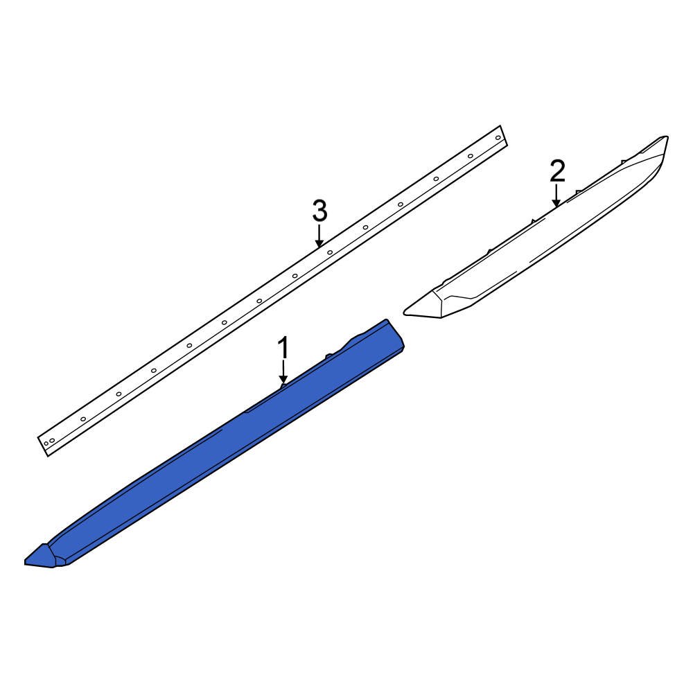 Nissan OE 808769PB0A - Front Right Rocker Panel Guard