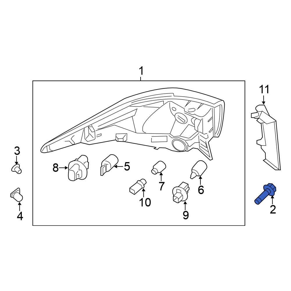 Nissan OE 638494N00A - Lower Bumper Cover Screw