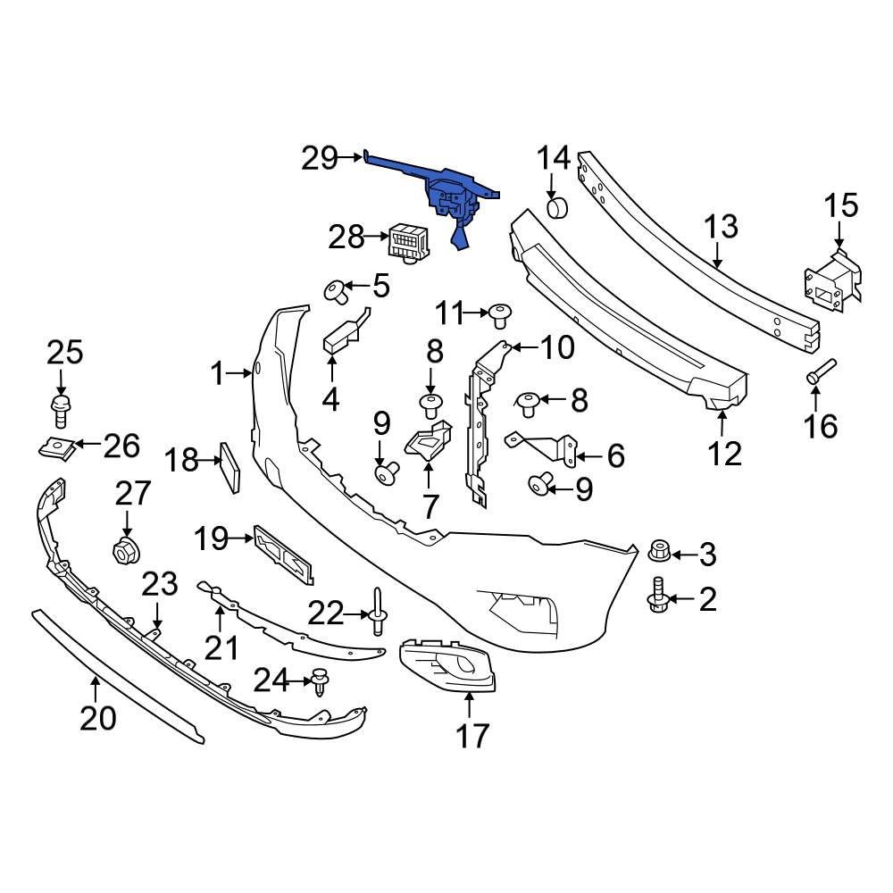 Nissan OE 284526KA1A - Cruise Control Distance Sensor Bracket