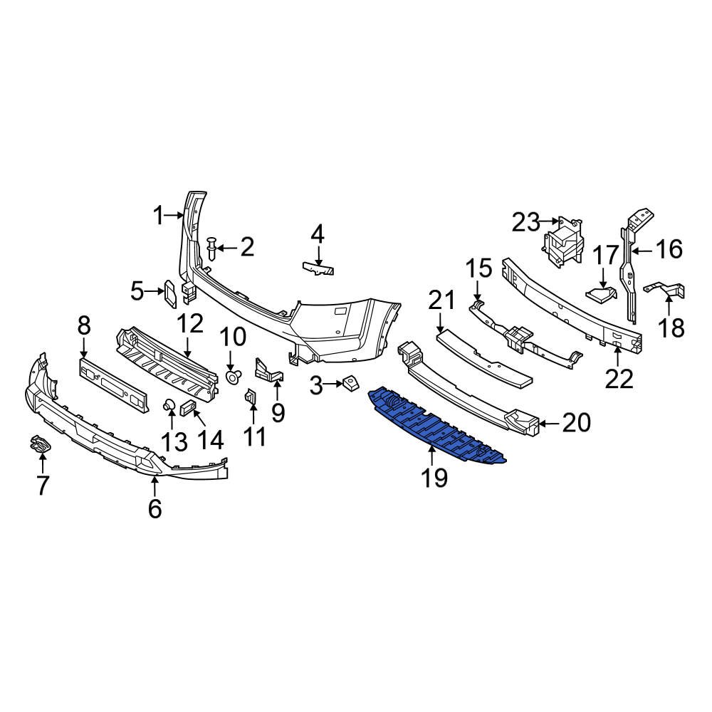 Nissan OE 626636TA0B - Front Lower Bumper Cover Bracket