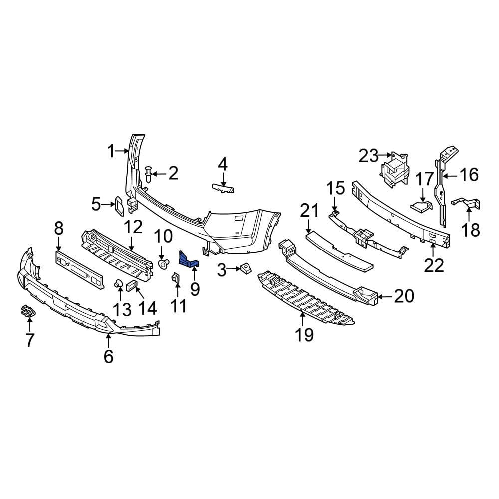 Nissan OE 622566TA0A - Front Right Bumper Cover Spacer Panel
