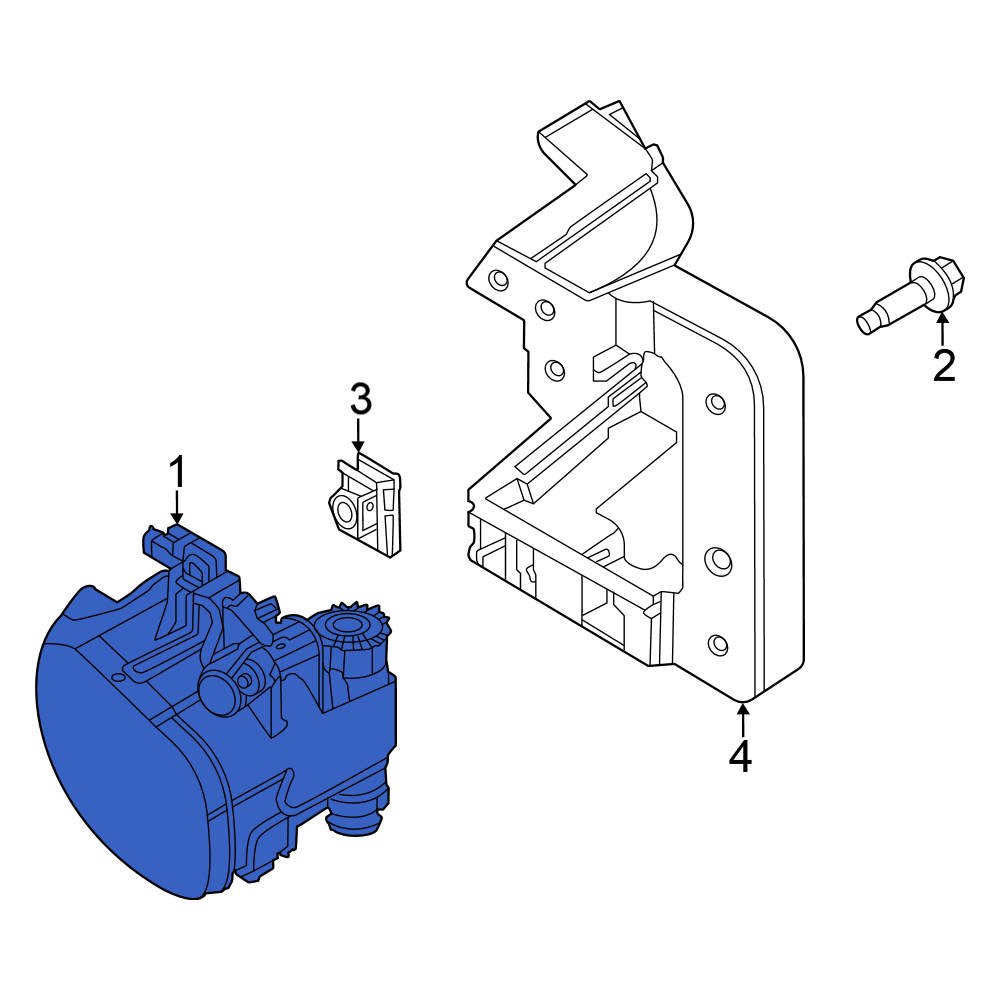 Nissan OE 261558990D - Front Left Fog Light