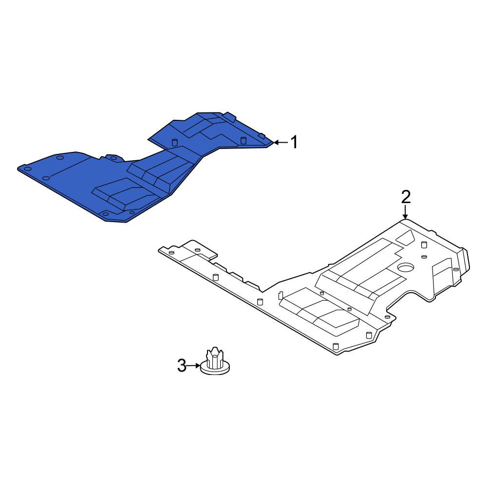 Nissan OE 758926SA0A - Front Right Radiator Support Splash Shield