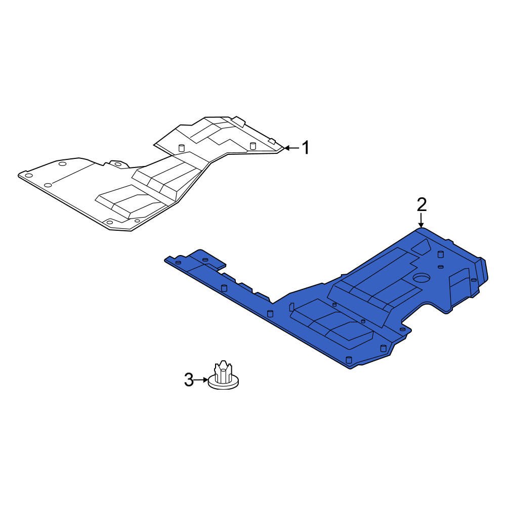 Nissan OE 758936SA0A - Front Left Radiator Support Splash Shield