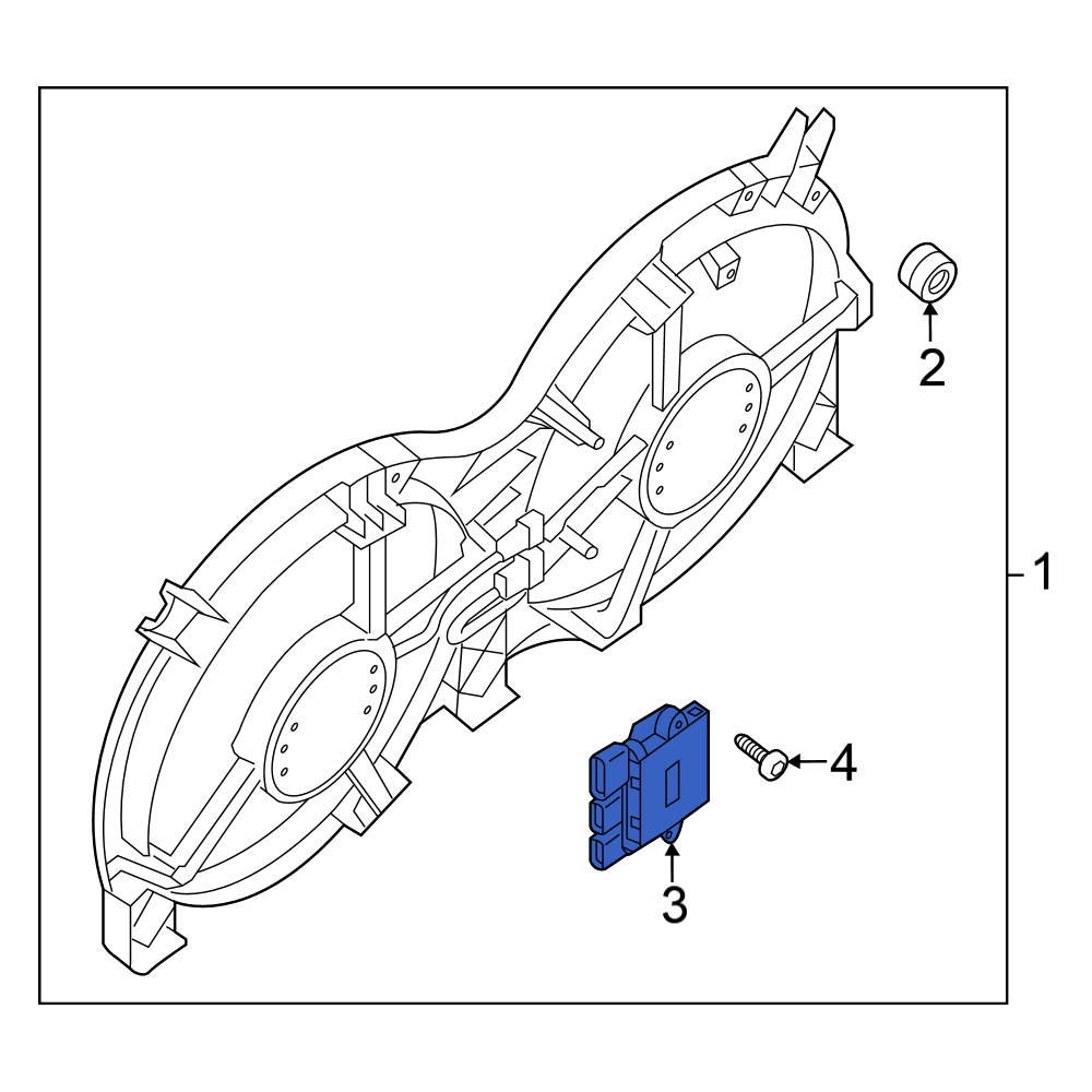 Nissan OE 214933JA0E - Front Engine Cooling Fan Controller