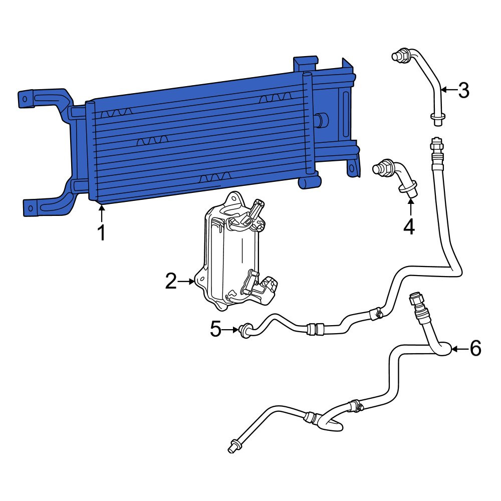 Nissan OE 216066SA0A - Automatic Transmission Oil Cooler