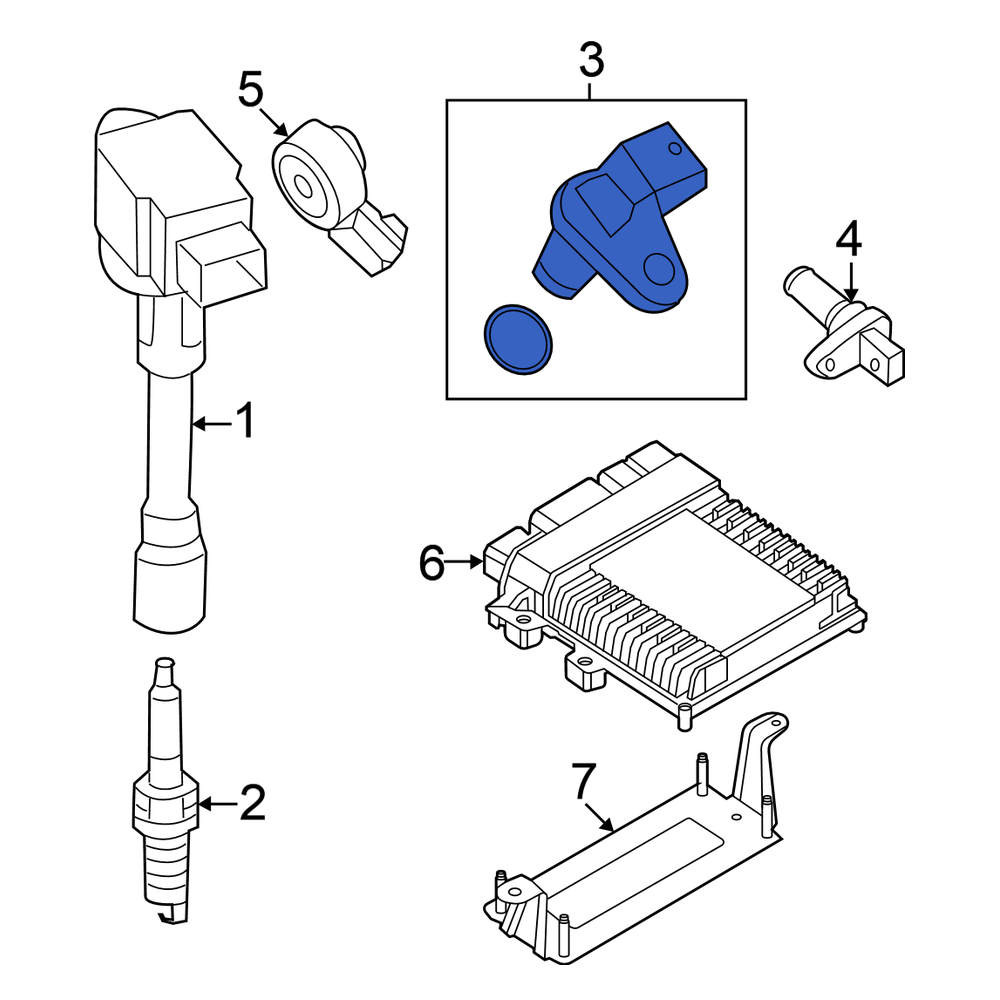 Nissan OE 23731JA11B - Engine Camshaft Position Sensor