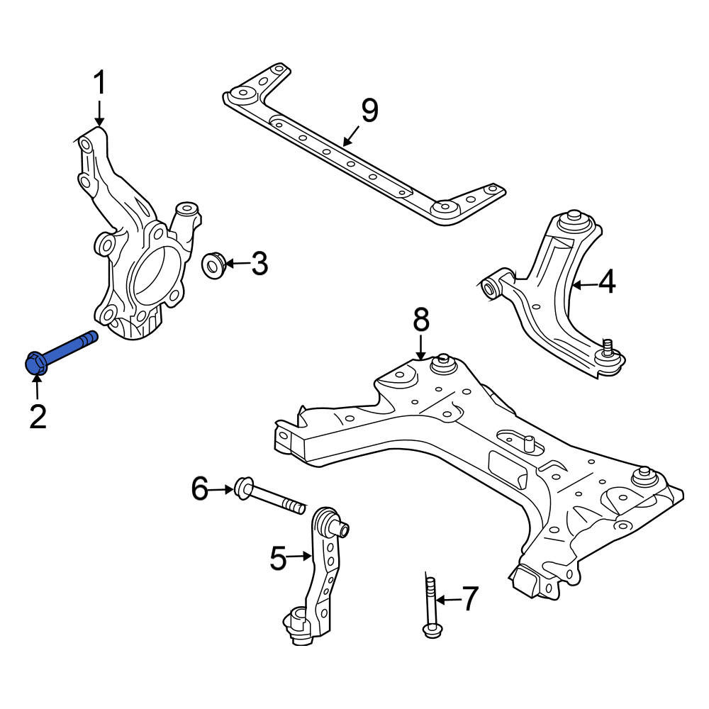 Nissan OE 40178AX06C - Steering Knuckle Bolt