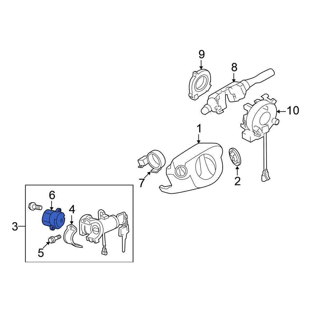 Nissan OE 487500M010 - Ignition Switch
