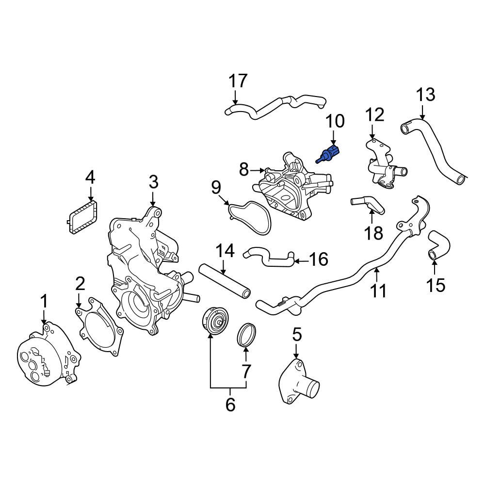 Nissan OE 22630JN00A - Engine Coolant Temperature Sensor