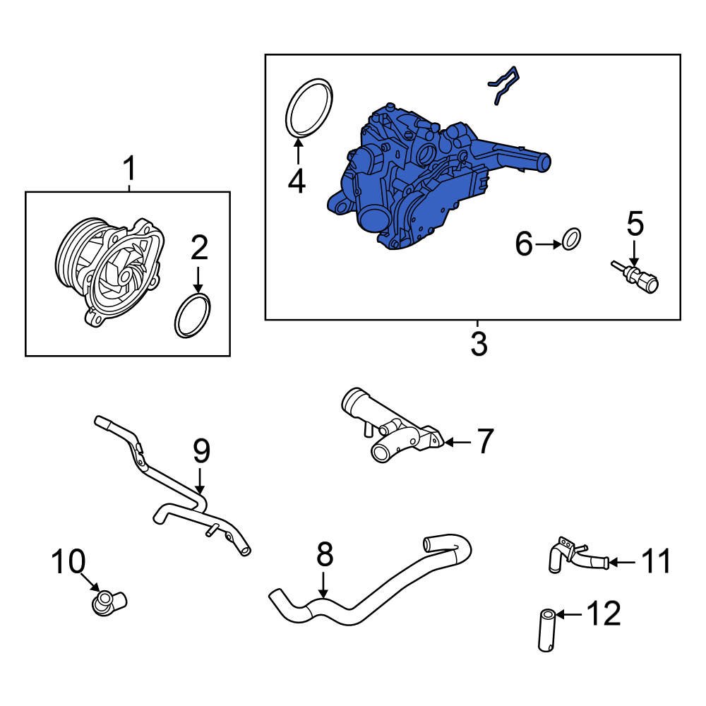 Nissan OE 212506RC1A - Engine Coolant Control Valve