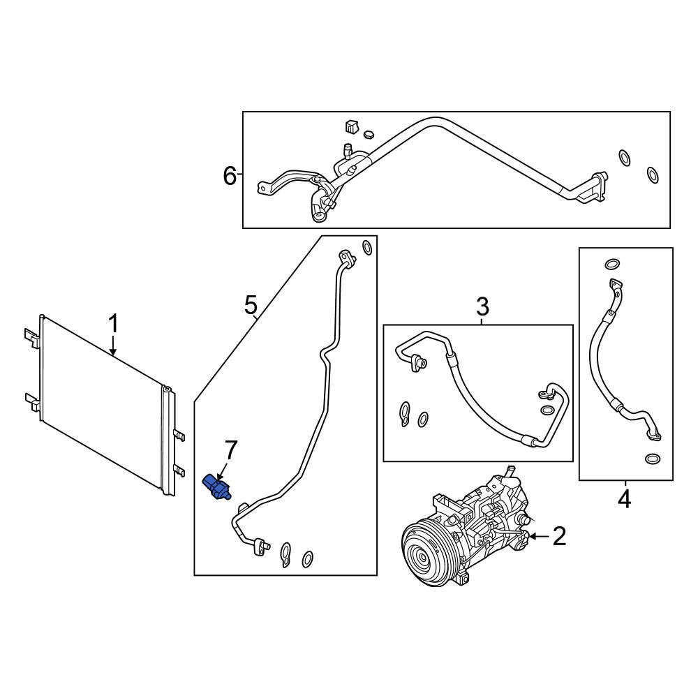 Nissan OE 921366801R - A/C Refrigerant Pressure Sensor