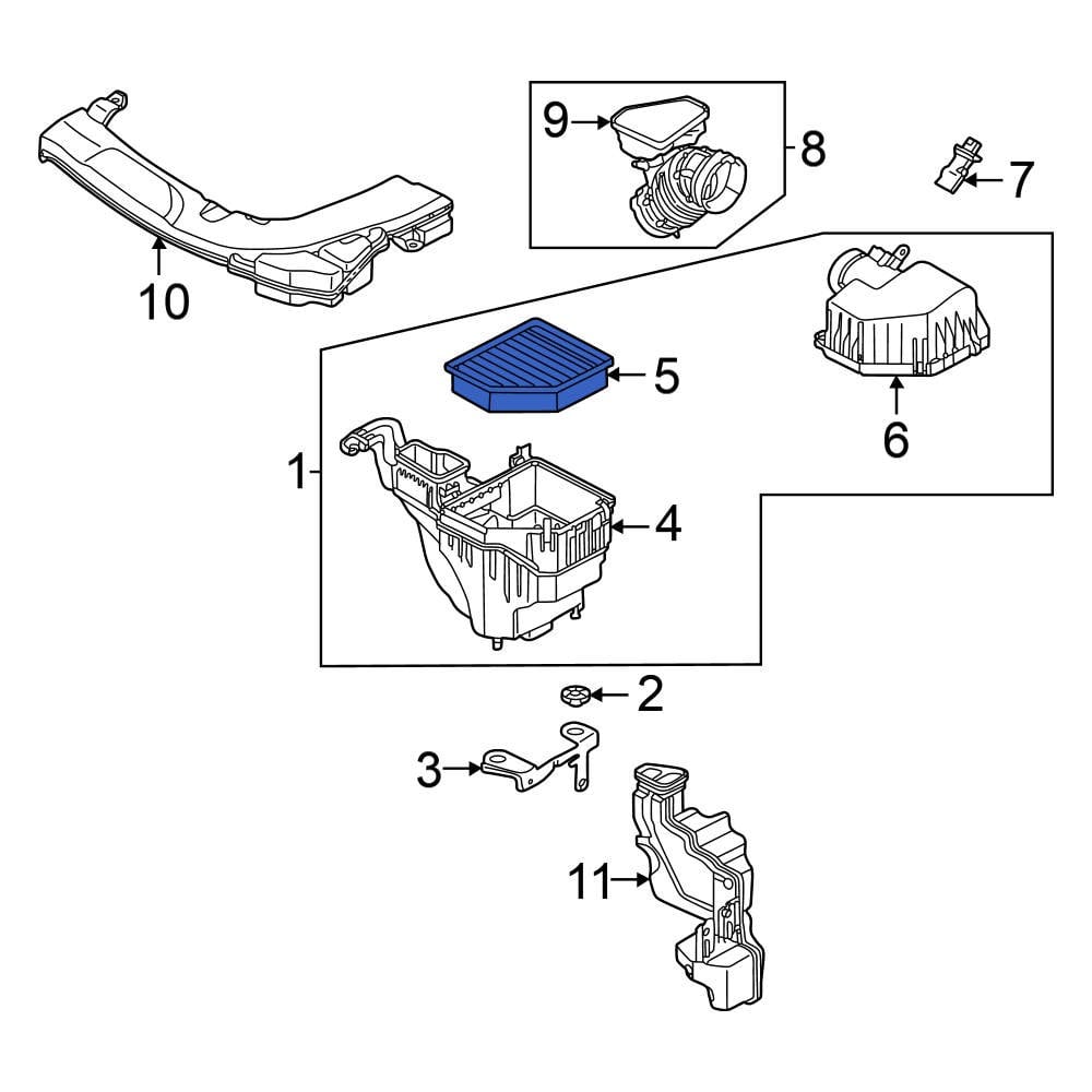 Nissan OE 165466RA0A - Engine Air Filter