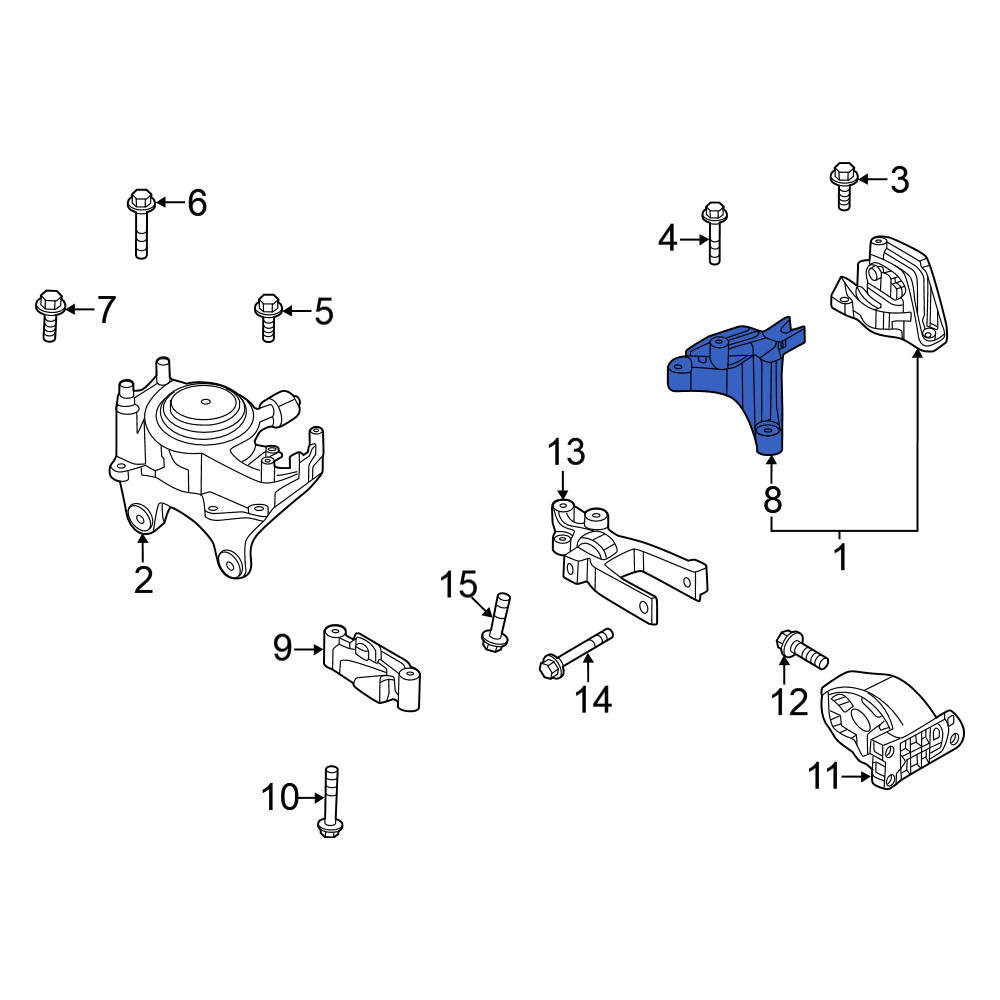 Nissan OE 237146RA1A - Engine Mount Bracket