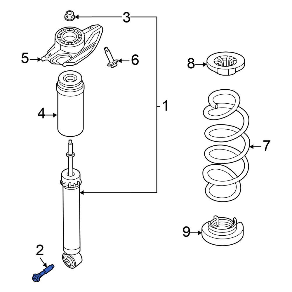 Nissan OE 54459EN12A - Suspension Shock Absorber Bolt