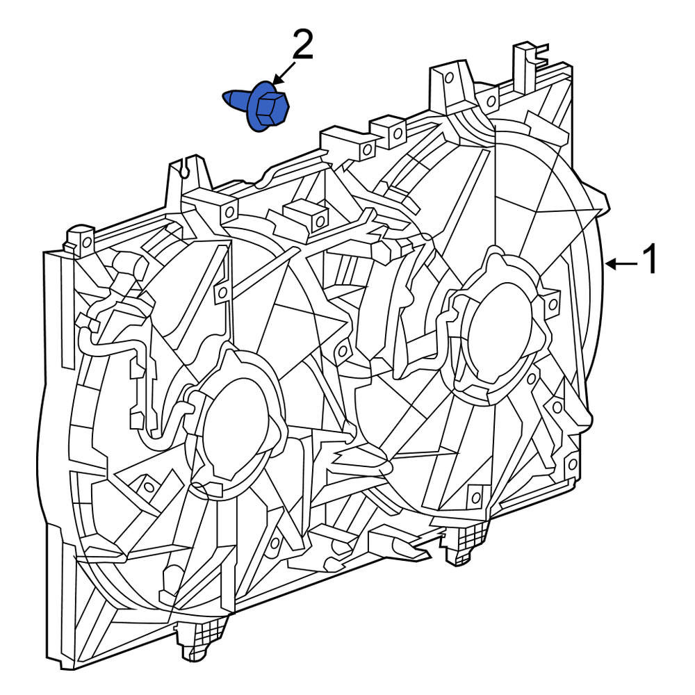 Nissan OE 0145600621 - Engine Cooling Fan Shroud Screw