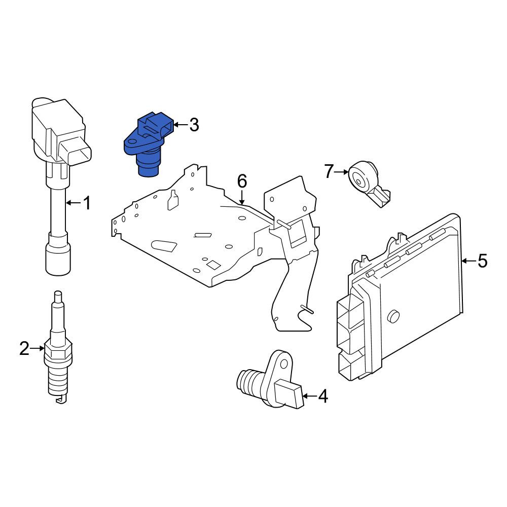 Nissan OE 23731JA11B - Engine Camshaft Position Sensor