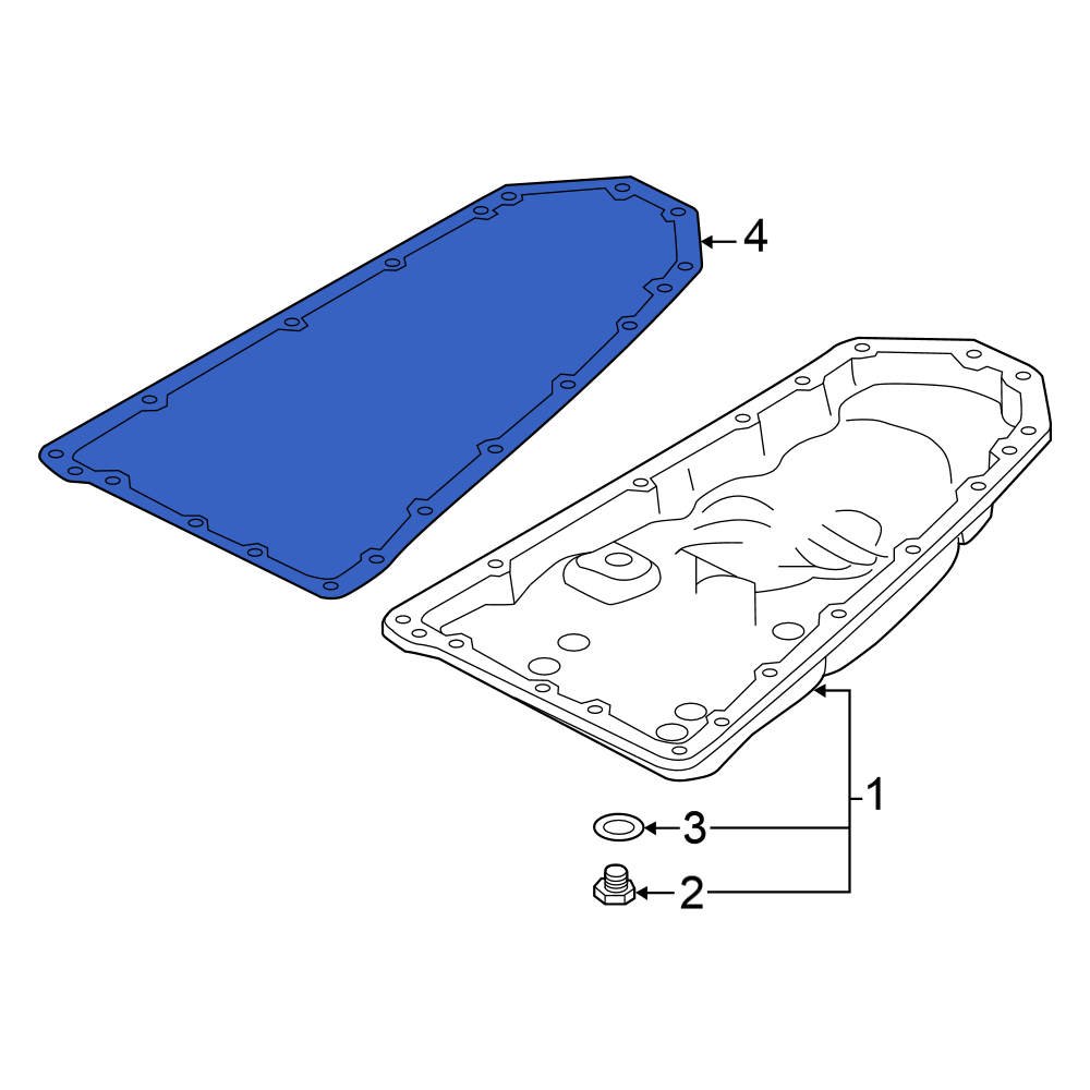 Nissan OE 313971XF0D - Transmission Oil Pan Gasket