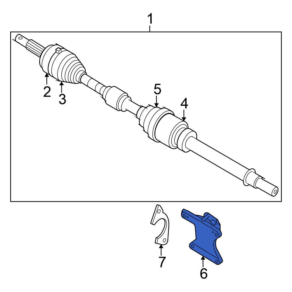 Nissan OE 39774JA02A - CV Axle Shaft Carrier Bearing