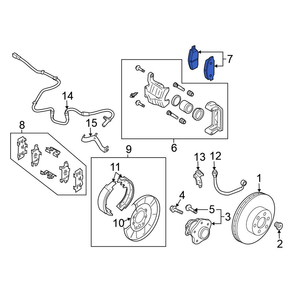 Nissan OE D40604CA0C - Rear Disc Brake Pad Set