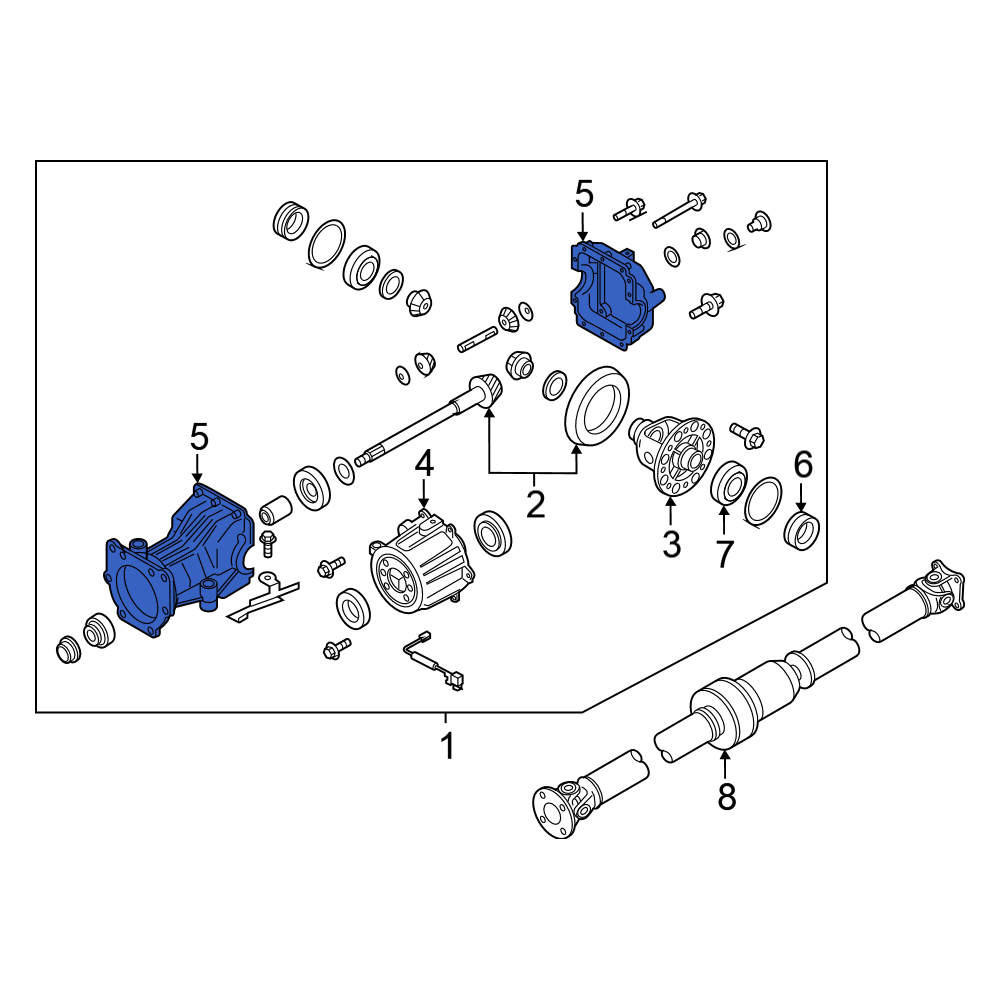 Nissan OE 383104BF0A - Rear Differential Carrier Housing
