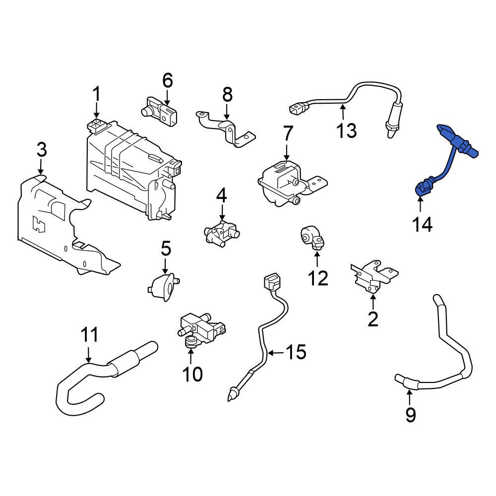 Nissan OE 226A04BB0A - Rear Oxygen Sensor