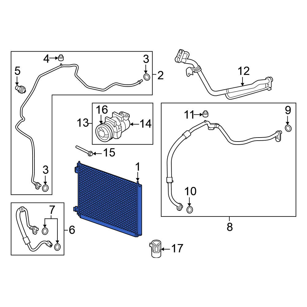 Nissan OE 921005RB0A - A/C Condenser