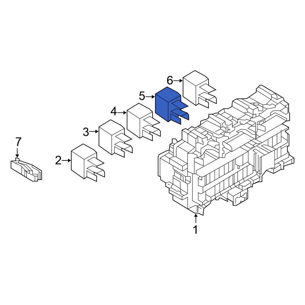 Nissan OE 252307990A - Accessory Power Relay