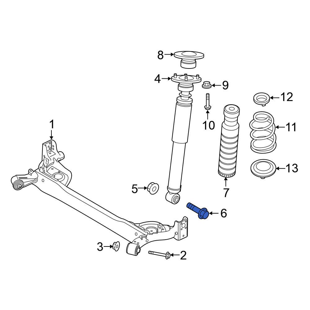Nissan OE 54459EN01A - Shock Absorber Bolt