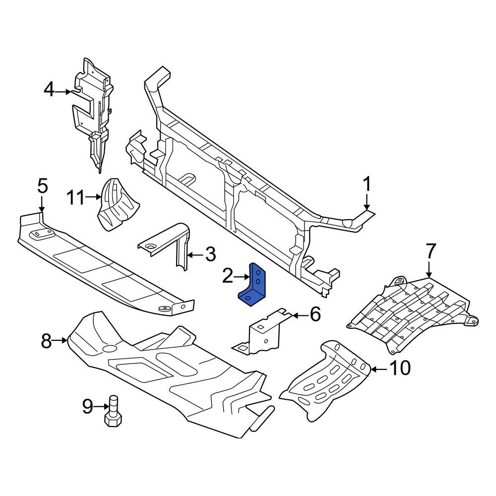 Nissan OE 26092EA000 - Front Left Headlight Bracket