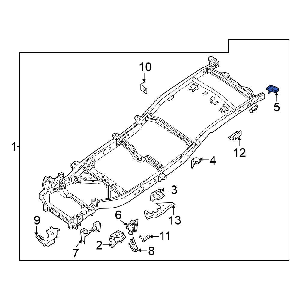 Nissan OE K52529BTMA - Frame Rail Bracket
