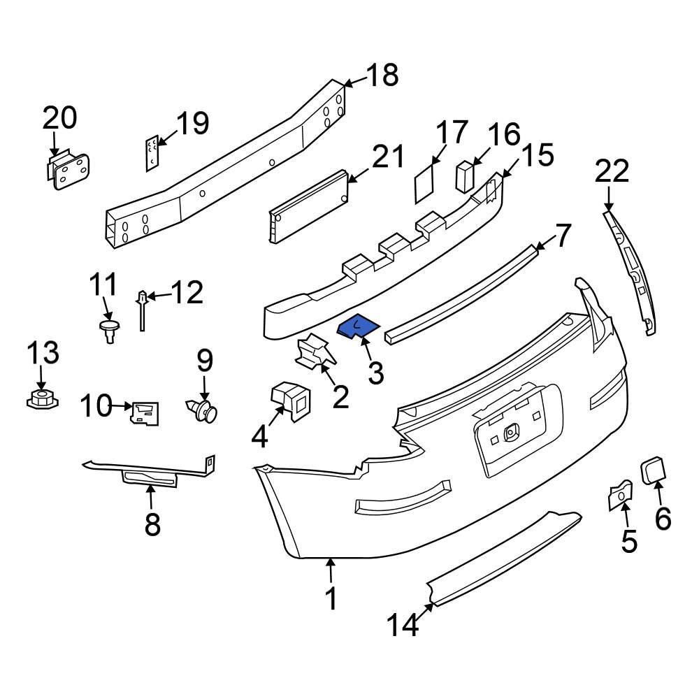 Nissan OE 0124100941 - Front Mud Flap Nut