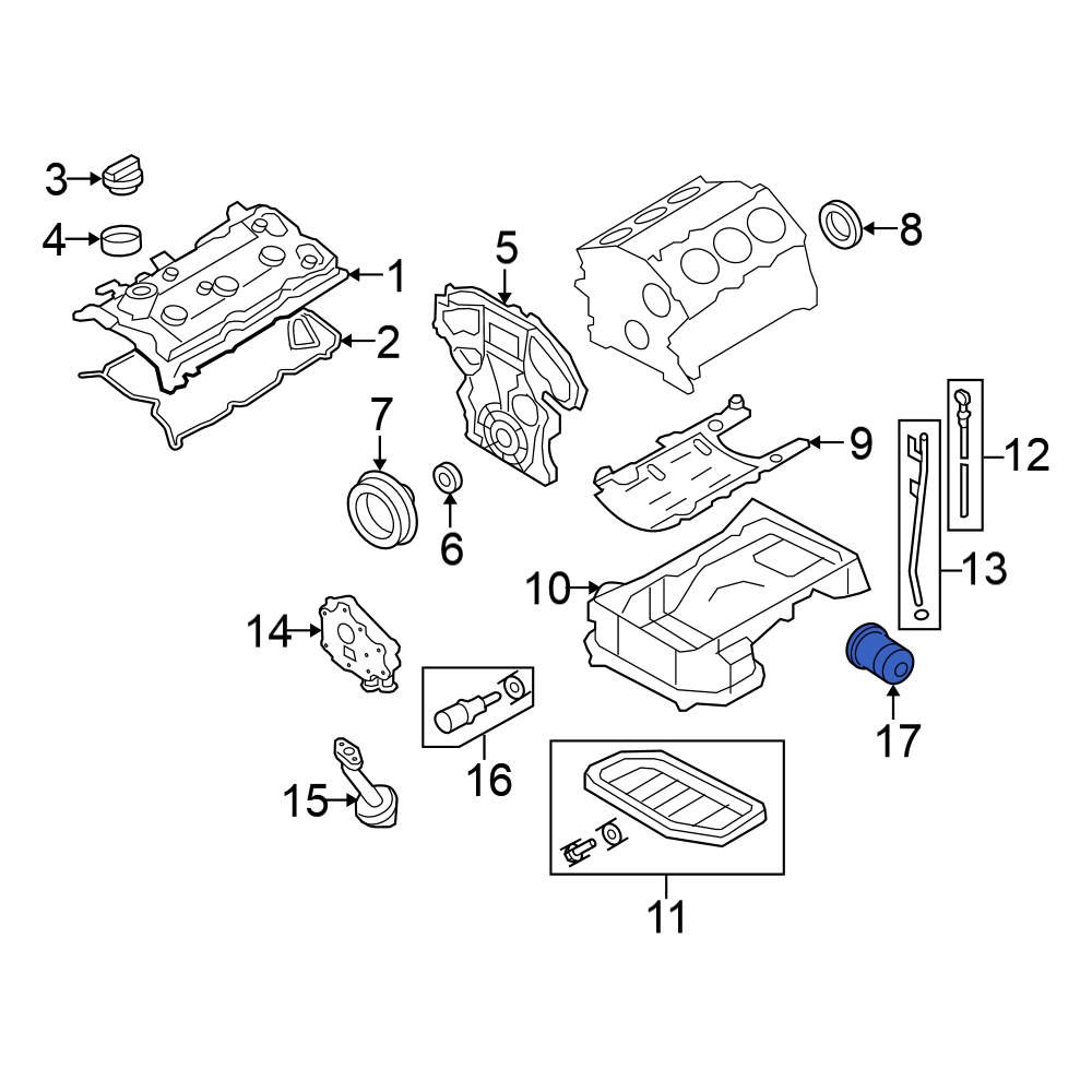 Nissan OE 1520865F0E - Engine Oil Filter