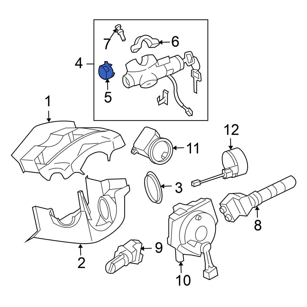 Nissan OE 487500M010 - Ignition Switch