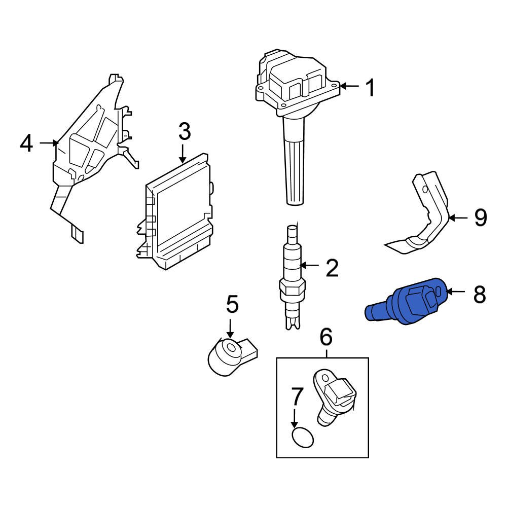 Nissan OE 23731JA10C - Engine Crankshaft Position Sensor
