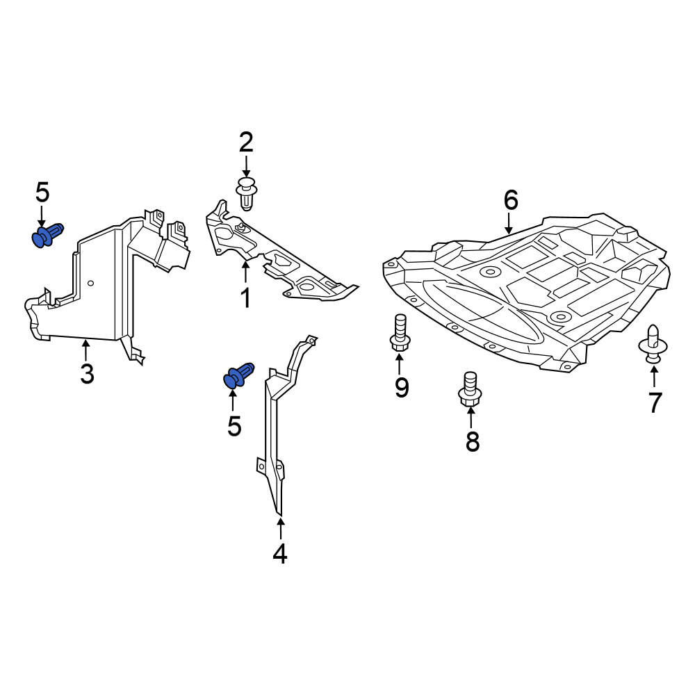Nissan OE 0155305933 - Headlight Fastener Clip