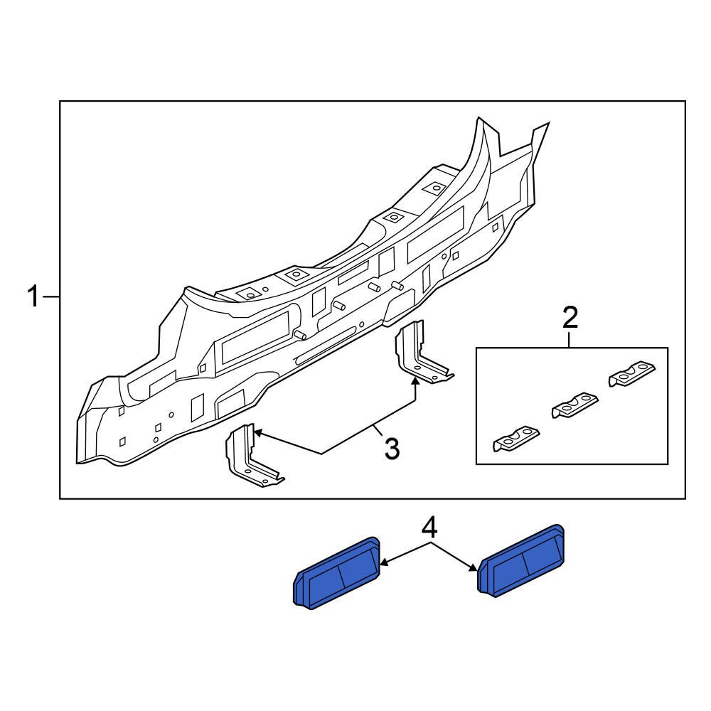 Nissan OE 768043NA1A - Rear Quarter Panel Vent