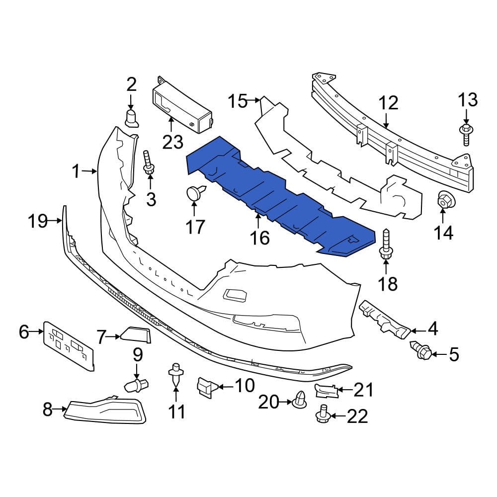 Nissan OE 626635SA0A - Front Bumper Cover Reinforcement